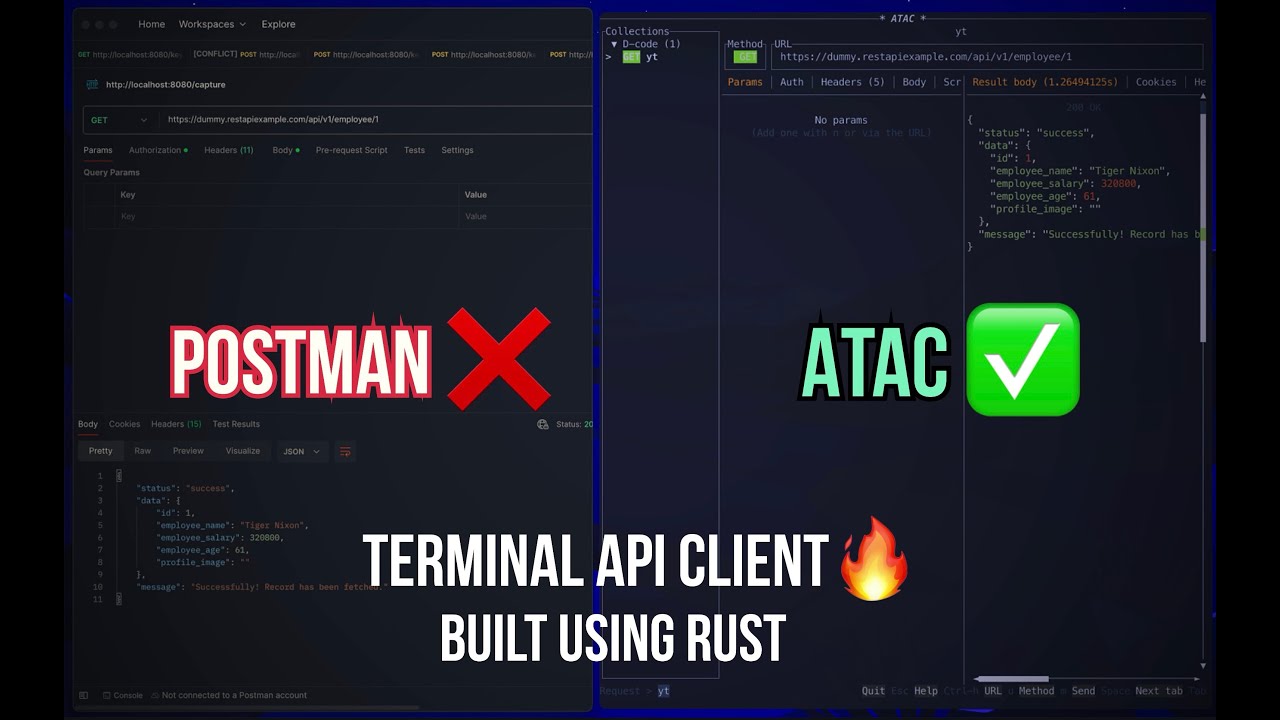 ATAC The Ultimate Terminal API Client 🔥 | Built using Rust | D Code - YouTube