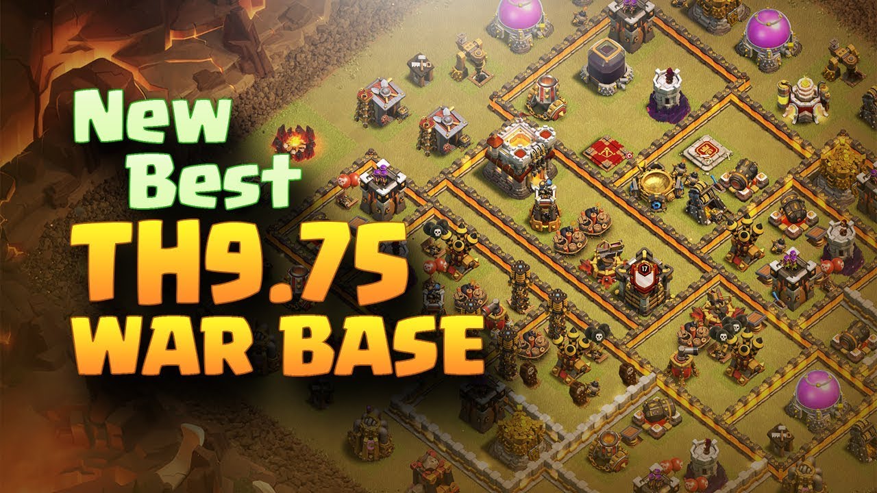 New Best TH9.75 Anti 3 Star War Base #5 | 275 Walls | CLASH OF CLANS ...