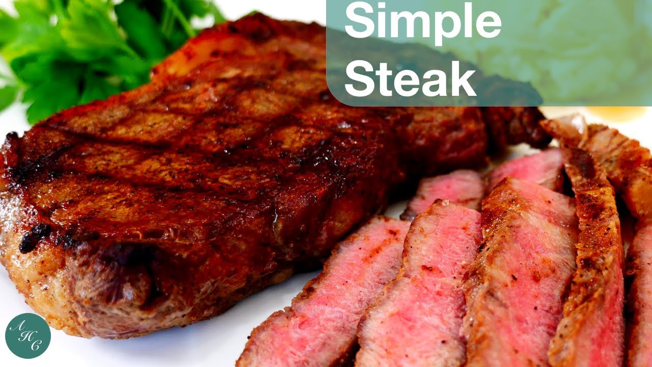 How to make SIMPLE STEAK recipe - YouTube