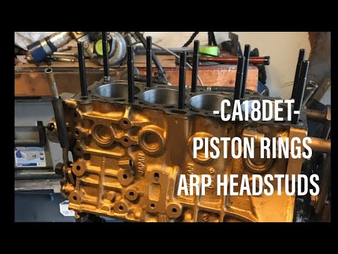 Flex Honing my CA18DET for new Piston Rings + ARP Headstuds - YouTube