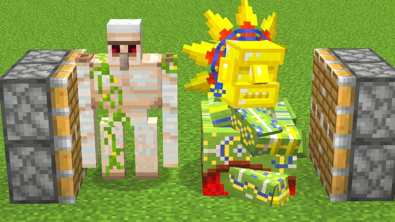iron golem + sun chief = ??? - YouTube