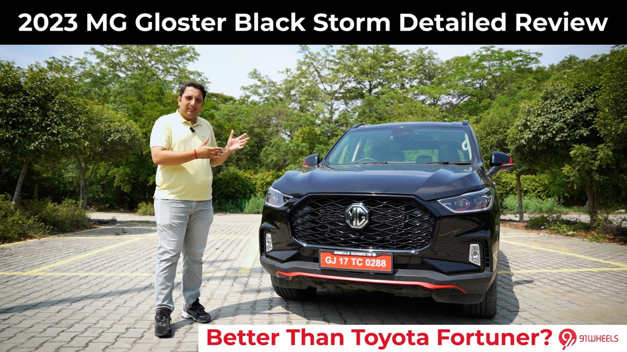 MG Gloster Black Storm SUV Detailed Review || Better Than Toyota Fortuner? - YouTube
