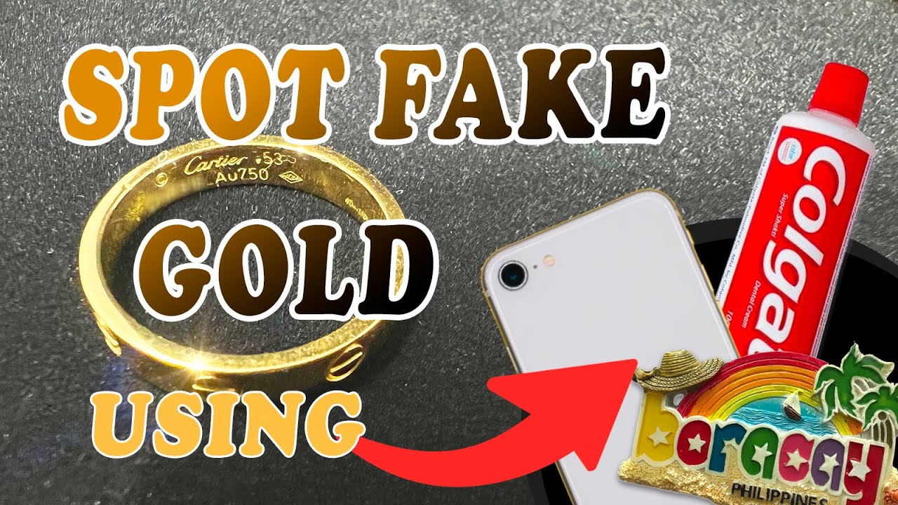 How to check gold if real or fake at home - YouTube