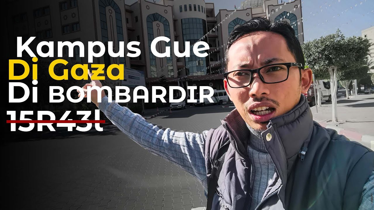 Nih KONDISI KAMPUS di Gaza yang di BOM 15r43L.... Vlog Muhammad Husein ...