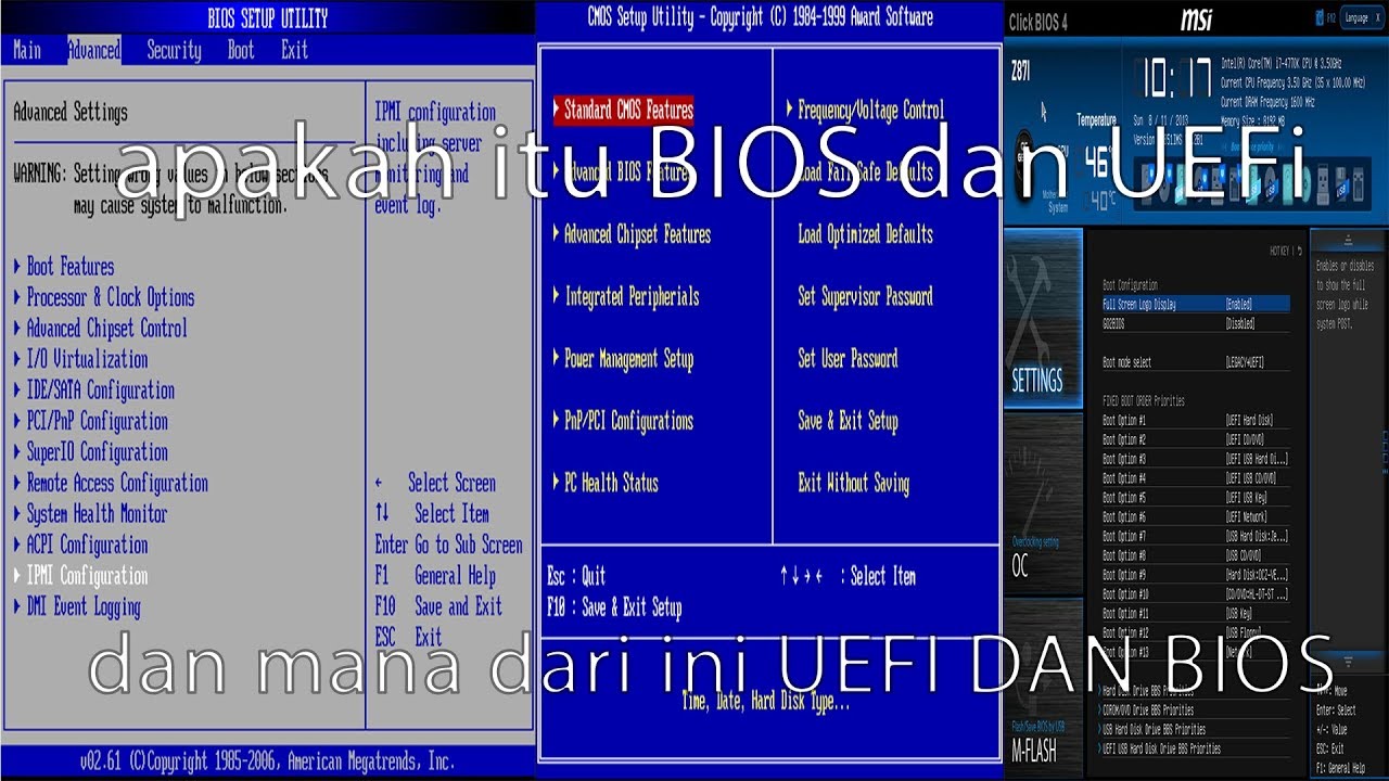 apakah itu UEFI dan BIOS buat apa dan pengertiannya apa - YouTube