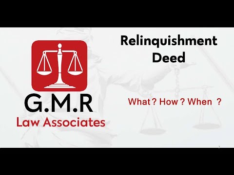 Relinquishment Deed, What is ? How to prepare ? and When it is ...