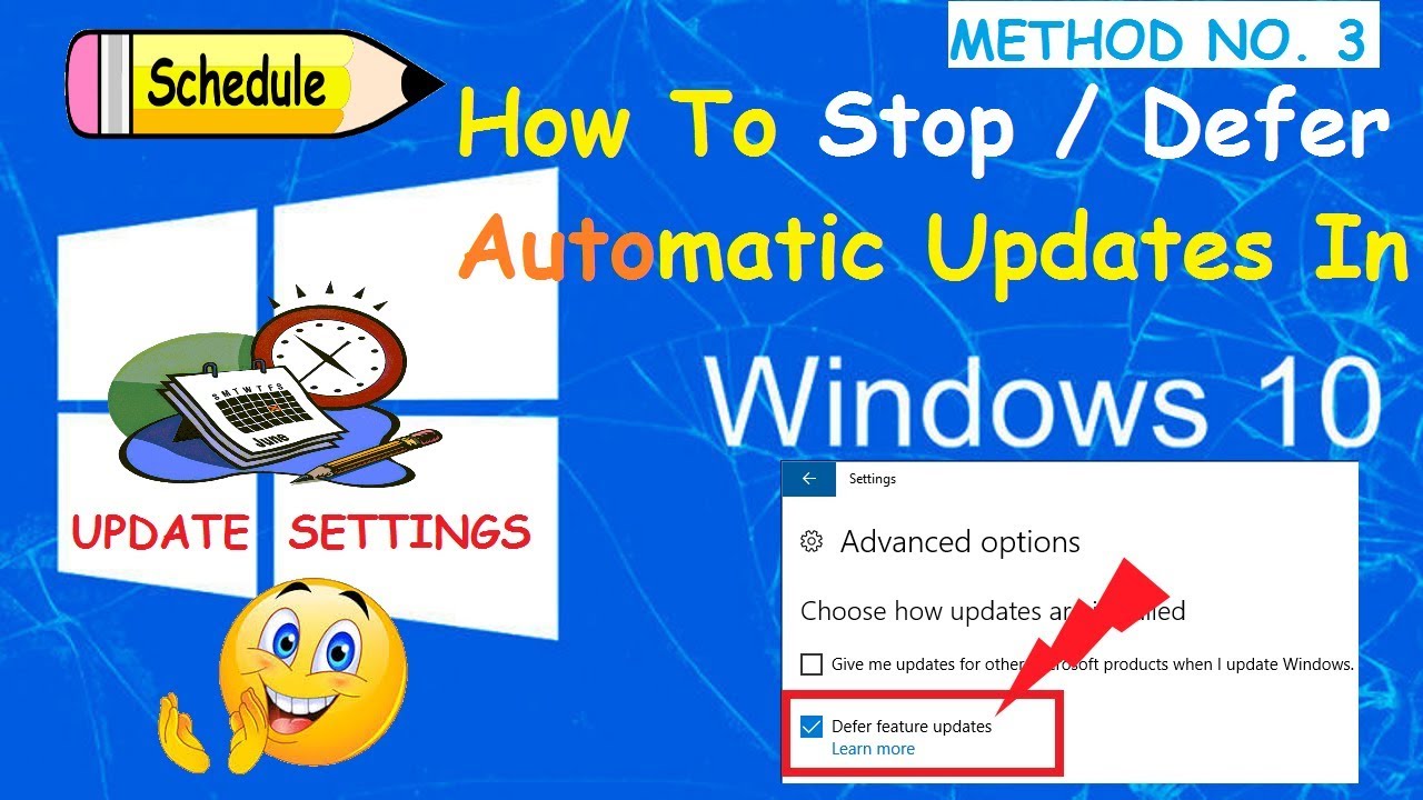 How To Defer | Stop Windows Updates From Update Settings [Method-3 ...