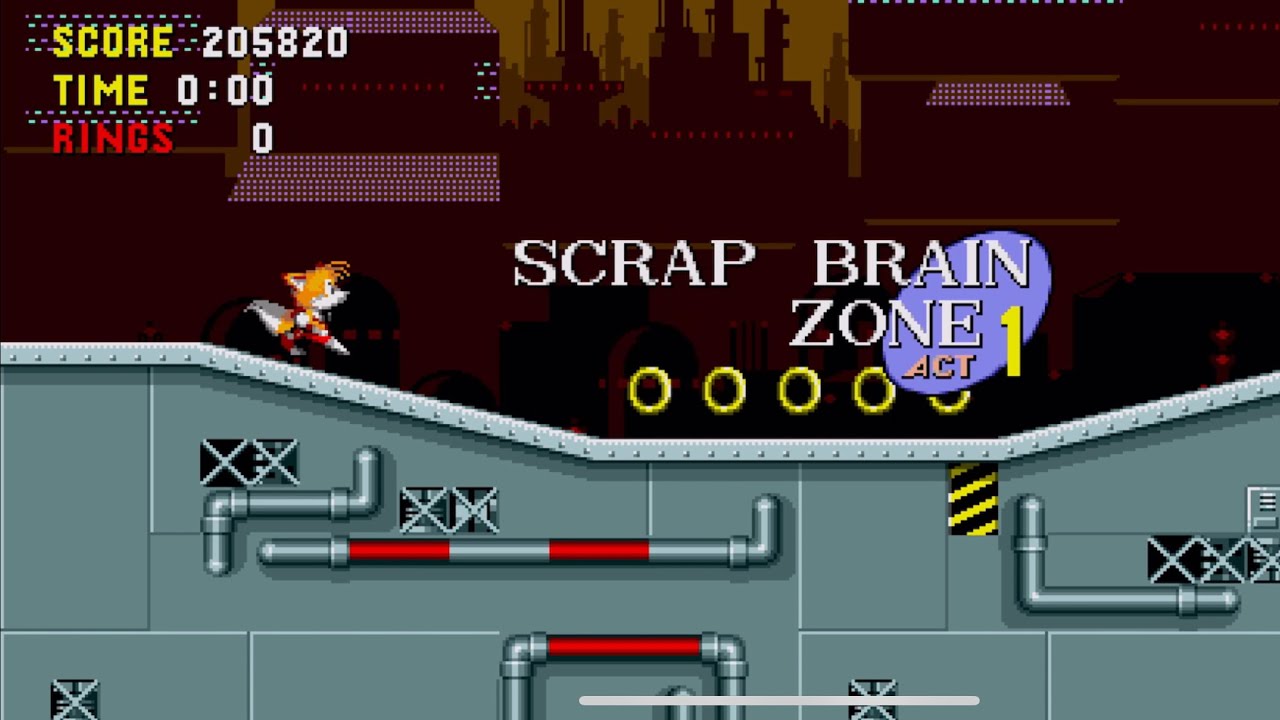 Sonic the Hedgehog: Mobile Device: Tails’ Play: Scrap Brain - YouTube