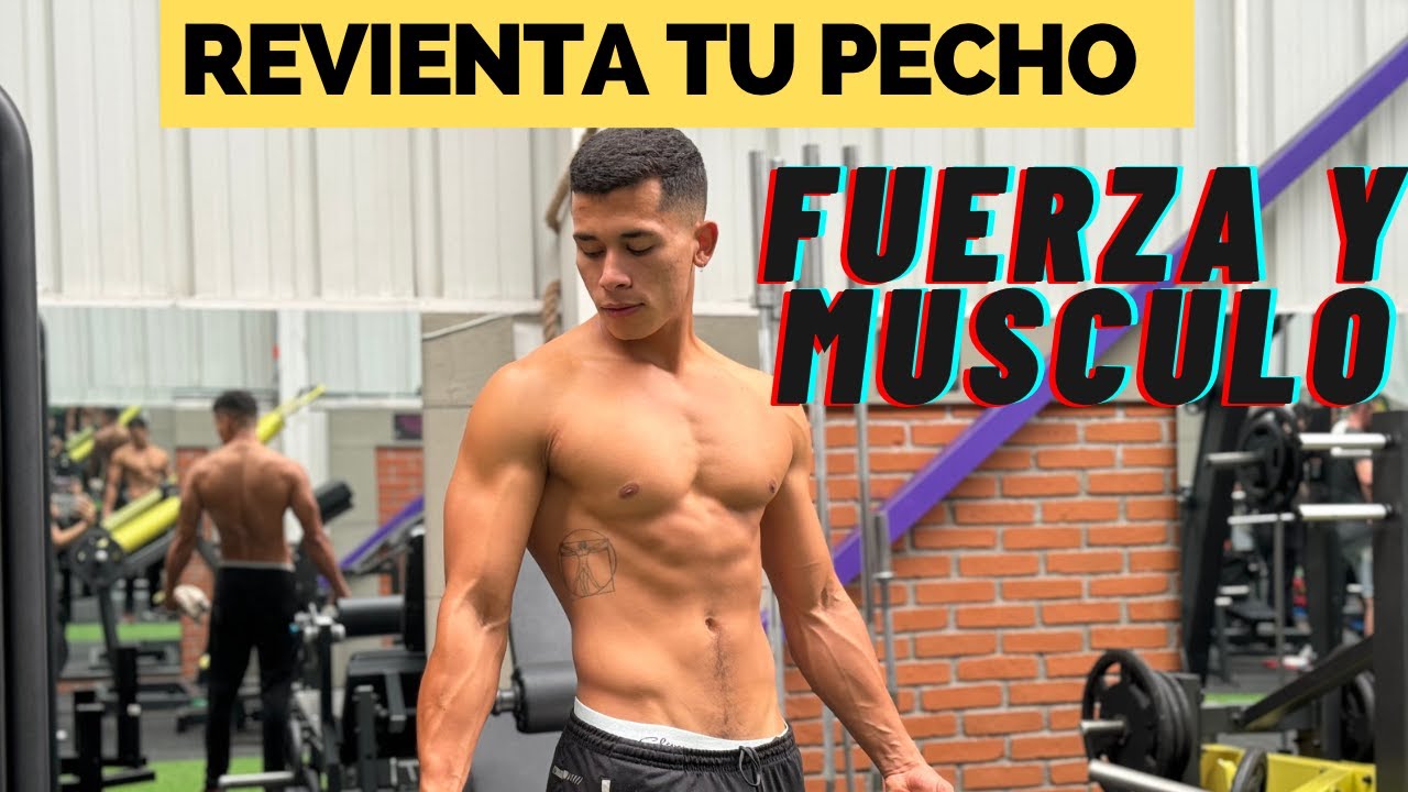 Mi RUTINA DE PECHO Natural | Revienta tu pecho con 4 EJERCICIOS En el ...