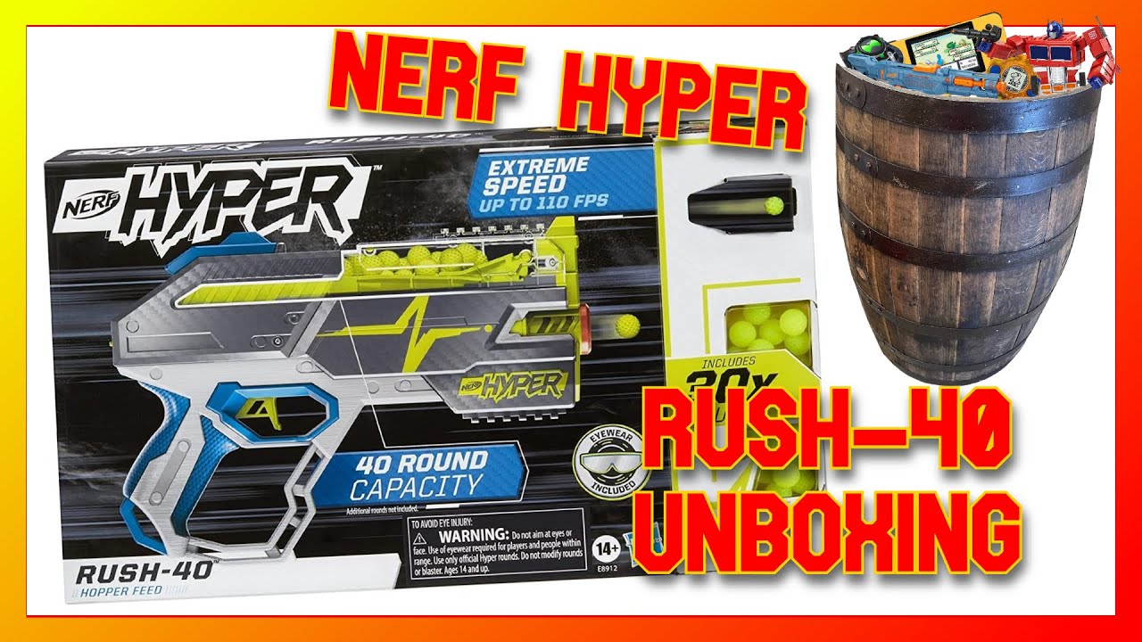 Nerf Hyper Rush 40 Unboxing - YouTube