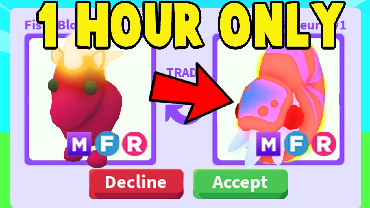 Trading for MEGA NAUTILUS in 1 Hour! (Adopt Me) - YouTube