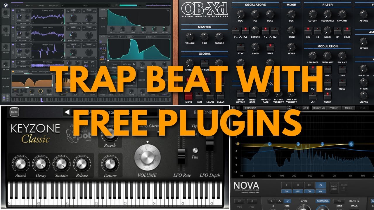 How to Make Trap beat with Free Plugins - YouTube