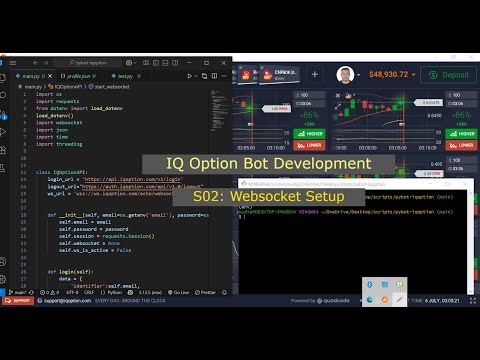 Build IQ Option API Client with Python #2: Real-Time WebSocket Connection & Profile Fetching