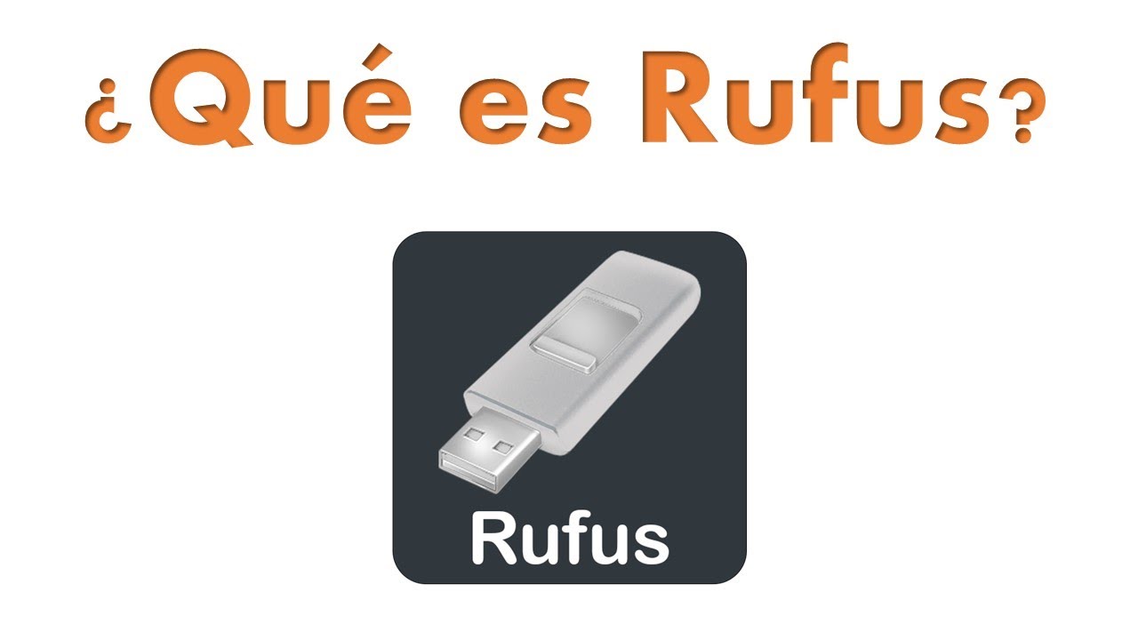 ¿Qué es Rufus?Convierte una USB en medios de instalación de ISOs ...