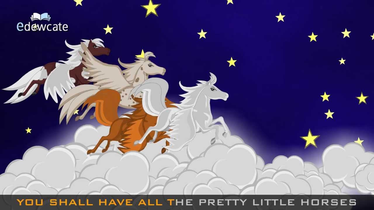 Edewcate english rhymes | All the pretty little horses | Baby Lullaby ...