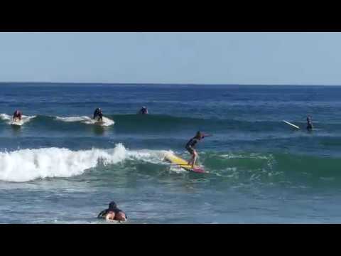 Longboarding Ditch Plains, Montauk, NY Surfing - YouTube