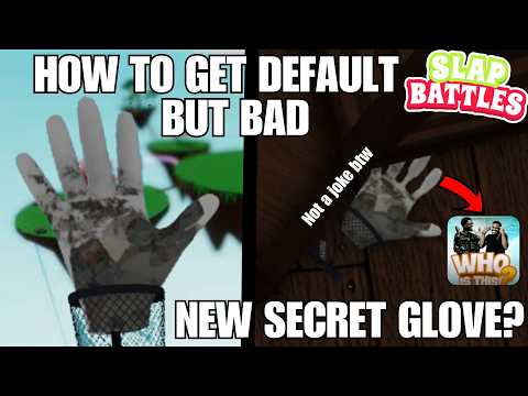 HOW TO GET THE NEW DEFAULT BUT BAD GLOVE  - Roblox Slap Battles