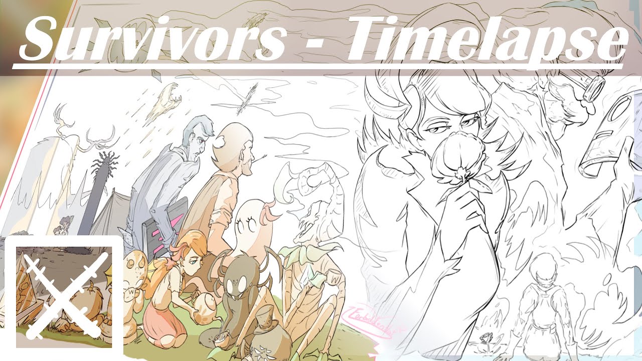 Don't Starve Together - Survivors Drawing Timelapse - YouTube