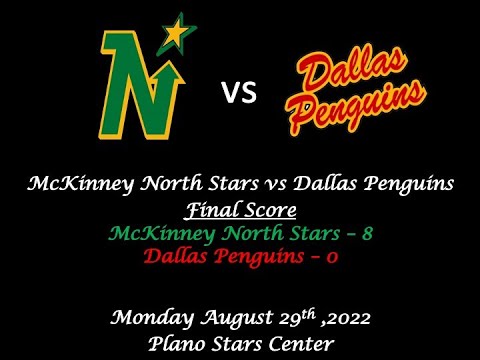 8 29 22 -McKinney North Stars vs Dallas Penguins - YouTube