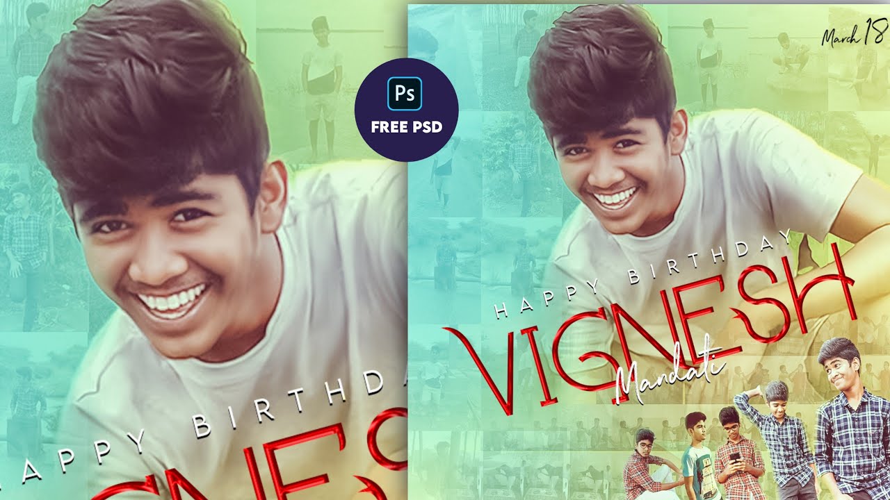 Birthday CDP Editing | Birthday Banner | PhotoShop | Free PSD | CDP ...