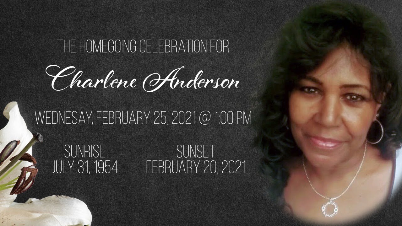 Homegoing Services for Charlene Anderson - YouTube