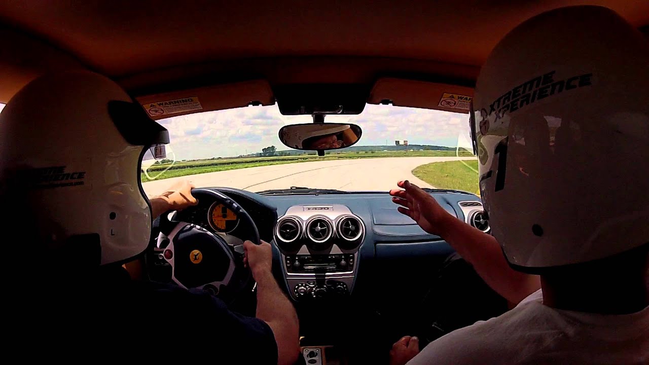 Driving a Ferrari F430 at Mid America Motorplex - YouTube
