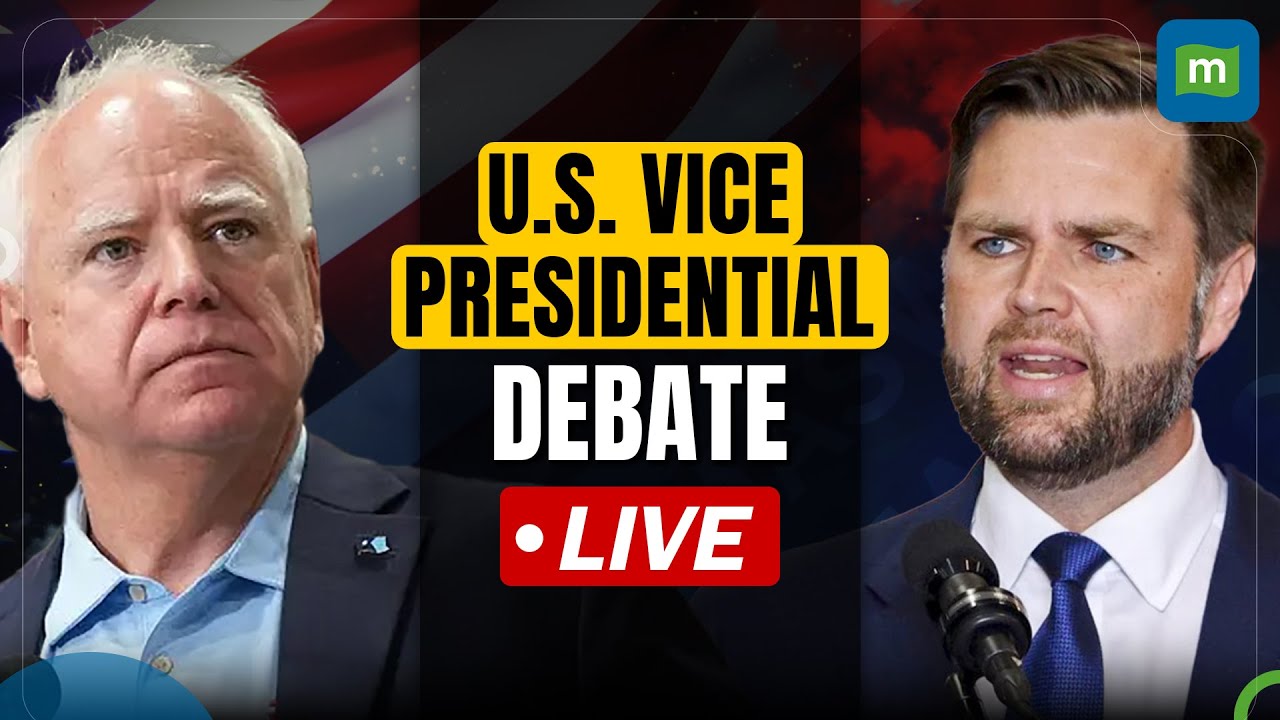 Vice Presidential Debate 2024 LIVE | Tim Walz Vs JD Vance Debate | US ...