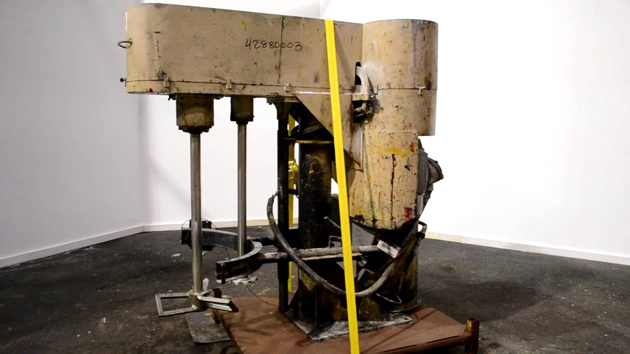Used- Mooney Machine Manufacturing Dual Shaft Disperser - Stock ...