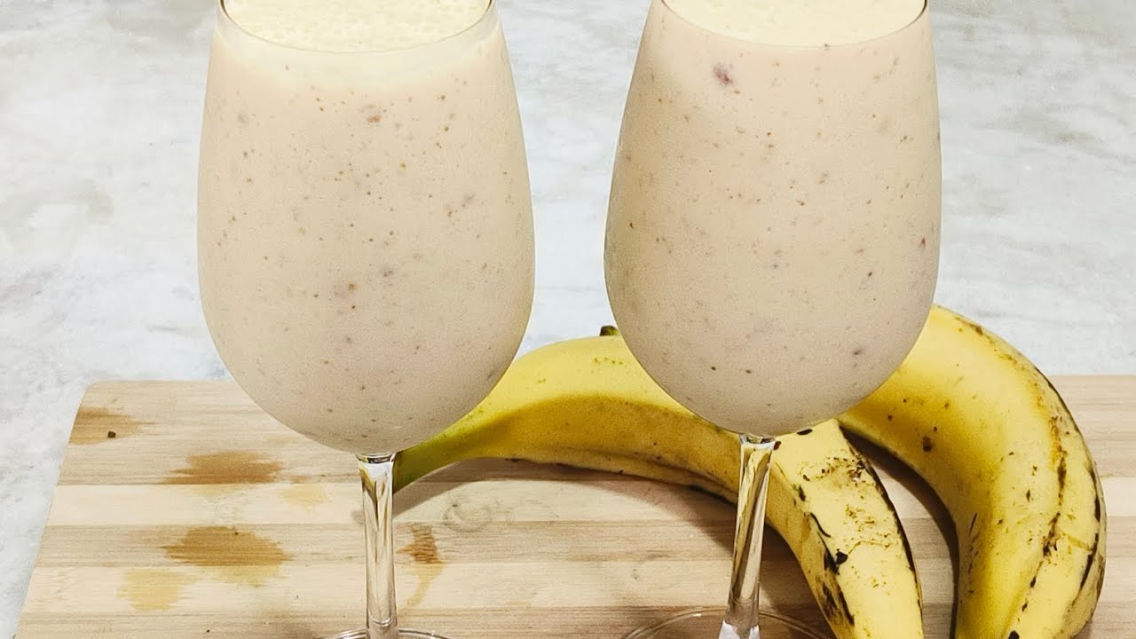 PROTEIN SHAKE | BANANA DRY FRUITS SHAKE - YouTube