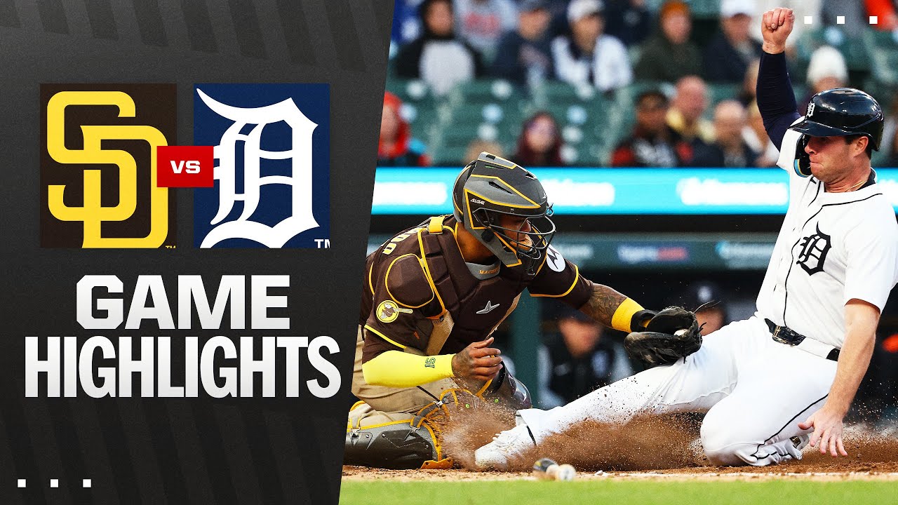 Padres vs. Tigers Game Highlights (4/21/25) | MLB Highlights - YouTube