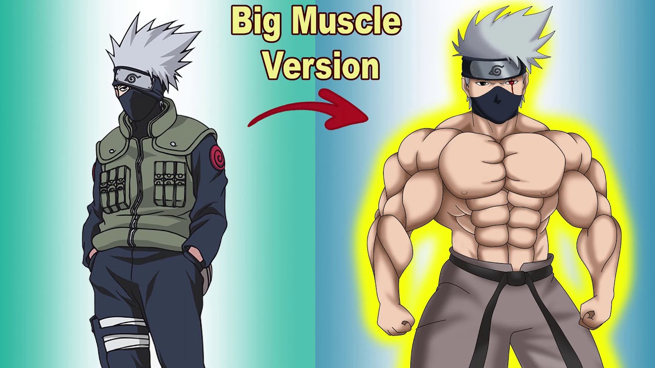 Naruto Character as Bodybuilder - Hatake Kakashi As Muscular Versions ...