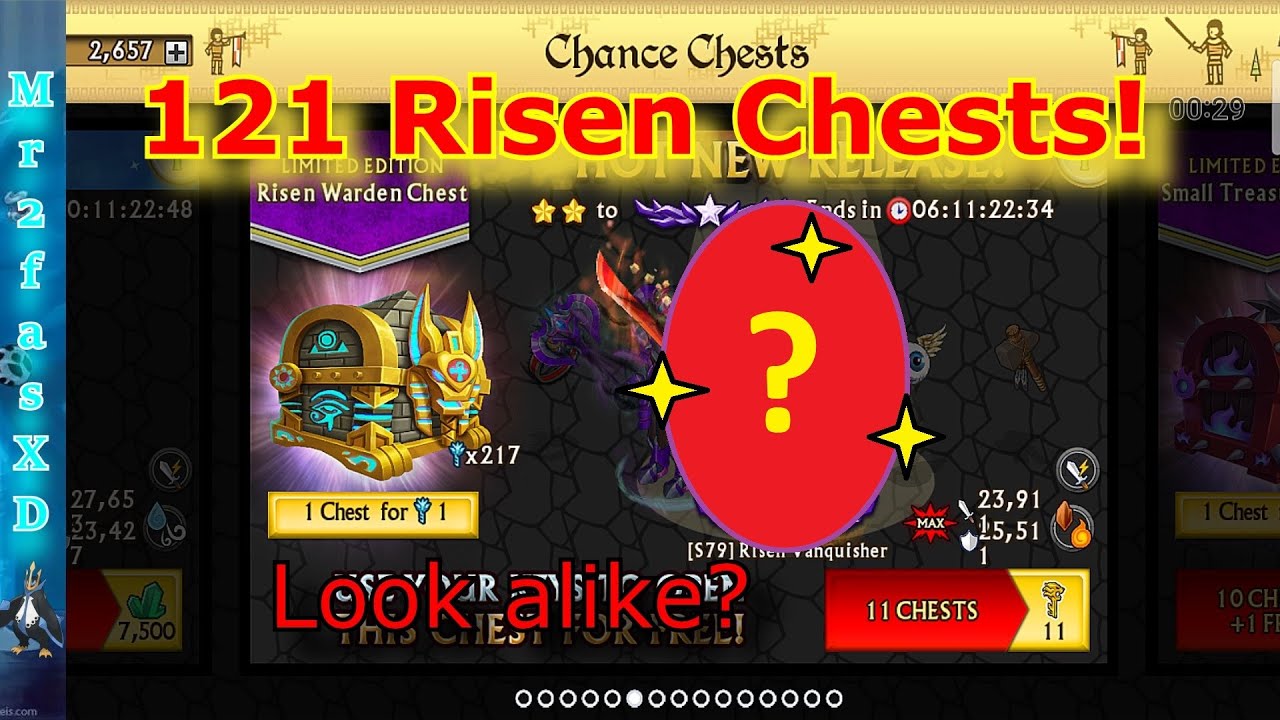 Knights and Dragons - 121 Risen Warden Chest Openings! - YouTube