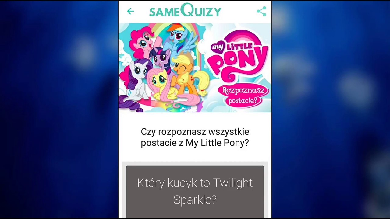 My Little pony - Quiz /Czy rozpoznasz wszystkie postacie z My little ...
