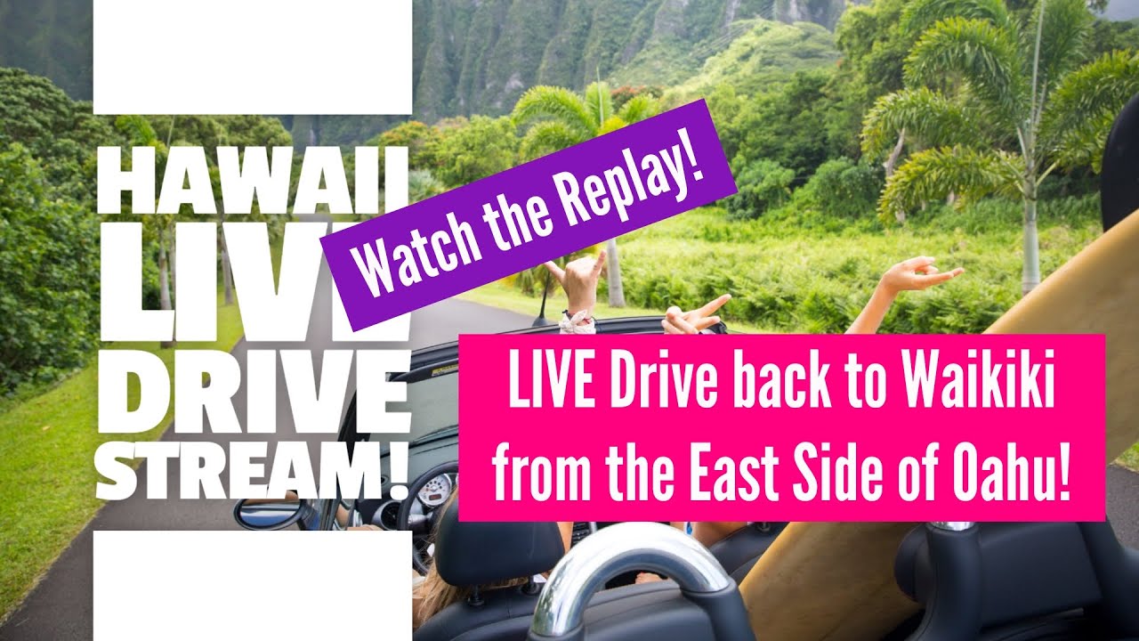 Hawaii Live Stream: Drive to Waikiki from East Oahu! #travel, #hawaii ...