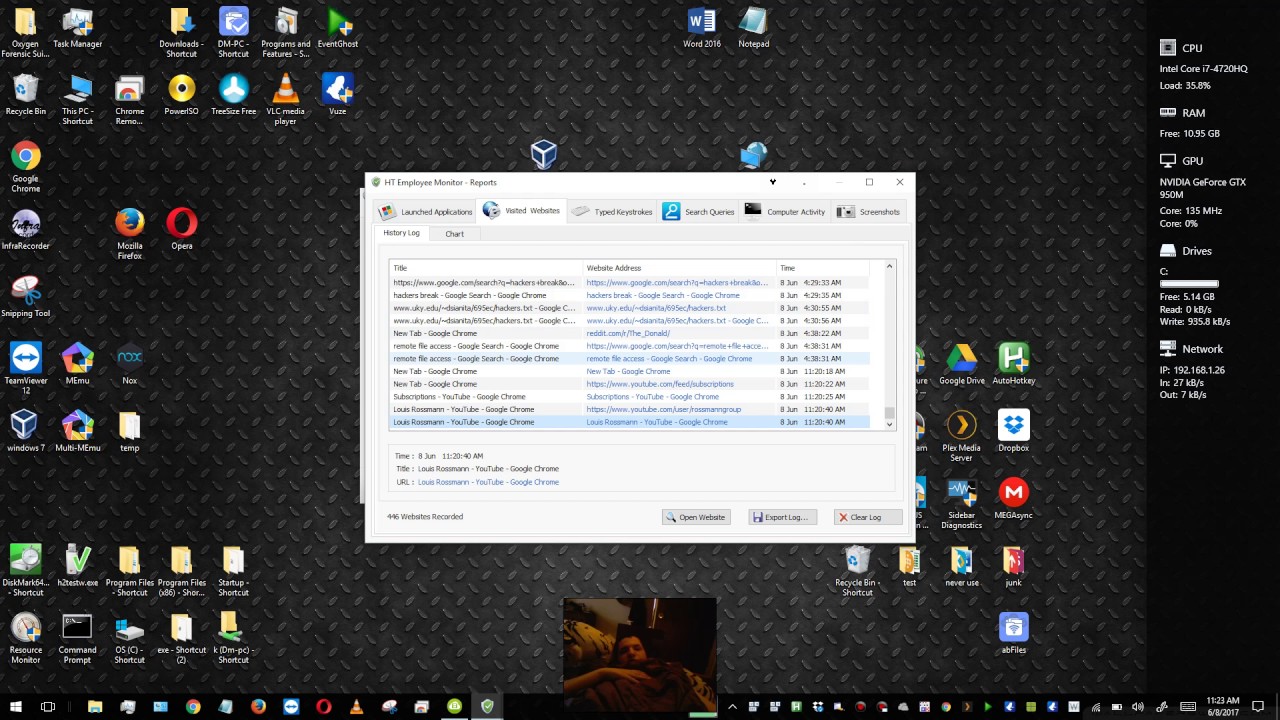 HT employee monitor Windows 10 software review HT track employee ...