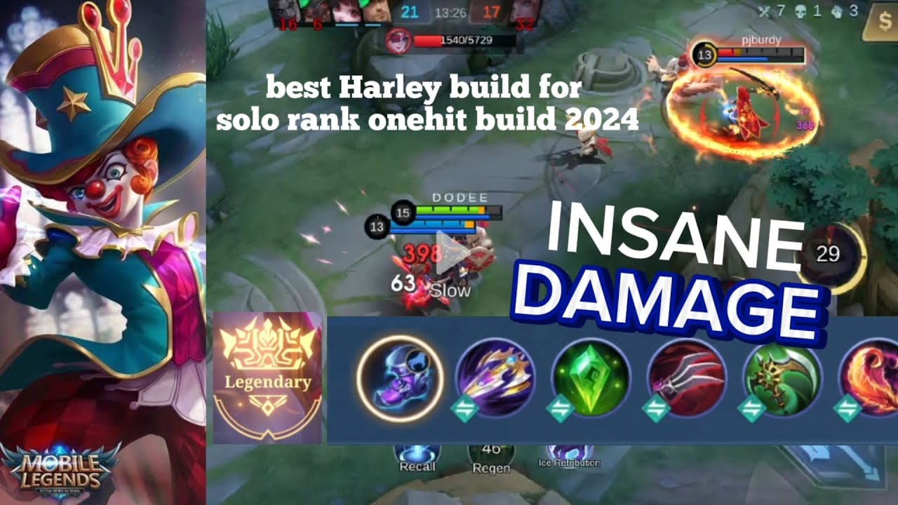 Best Harley Build for Solo Rank 2024, Best onehit Build 2024, @DODEE ...