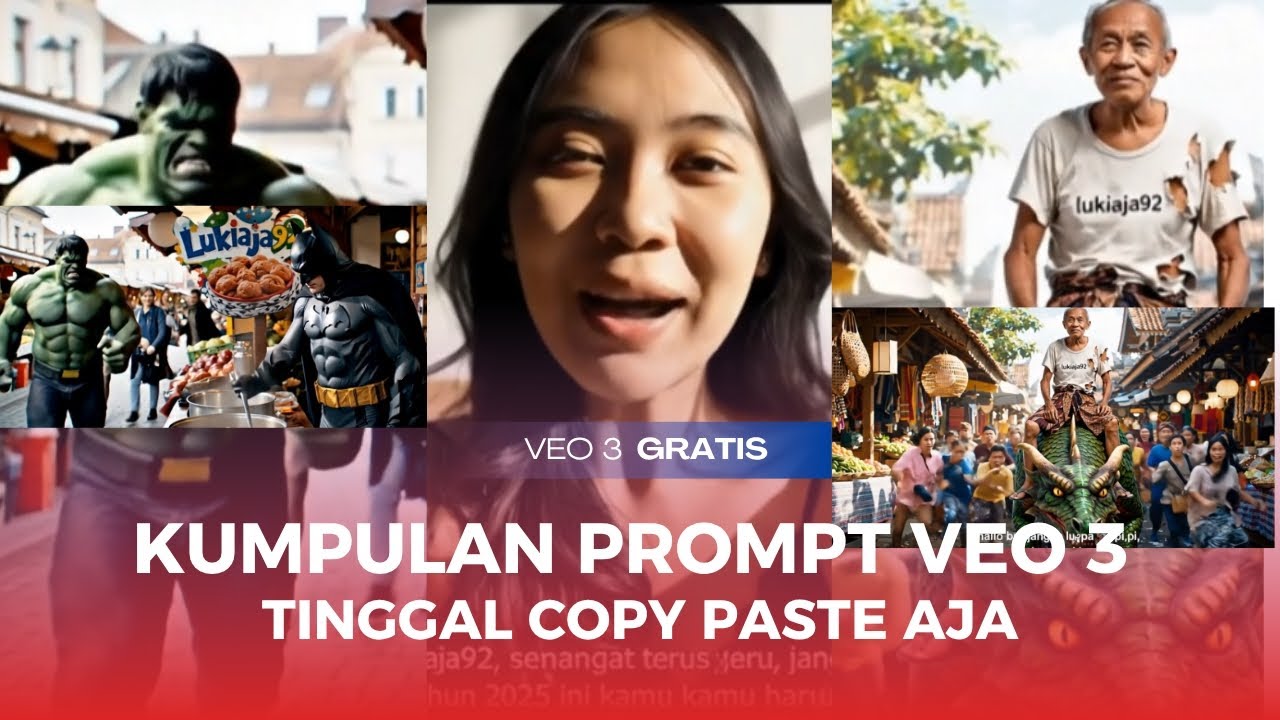 Prompt veo 3 tinggal copy paste - YouTube