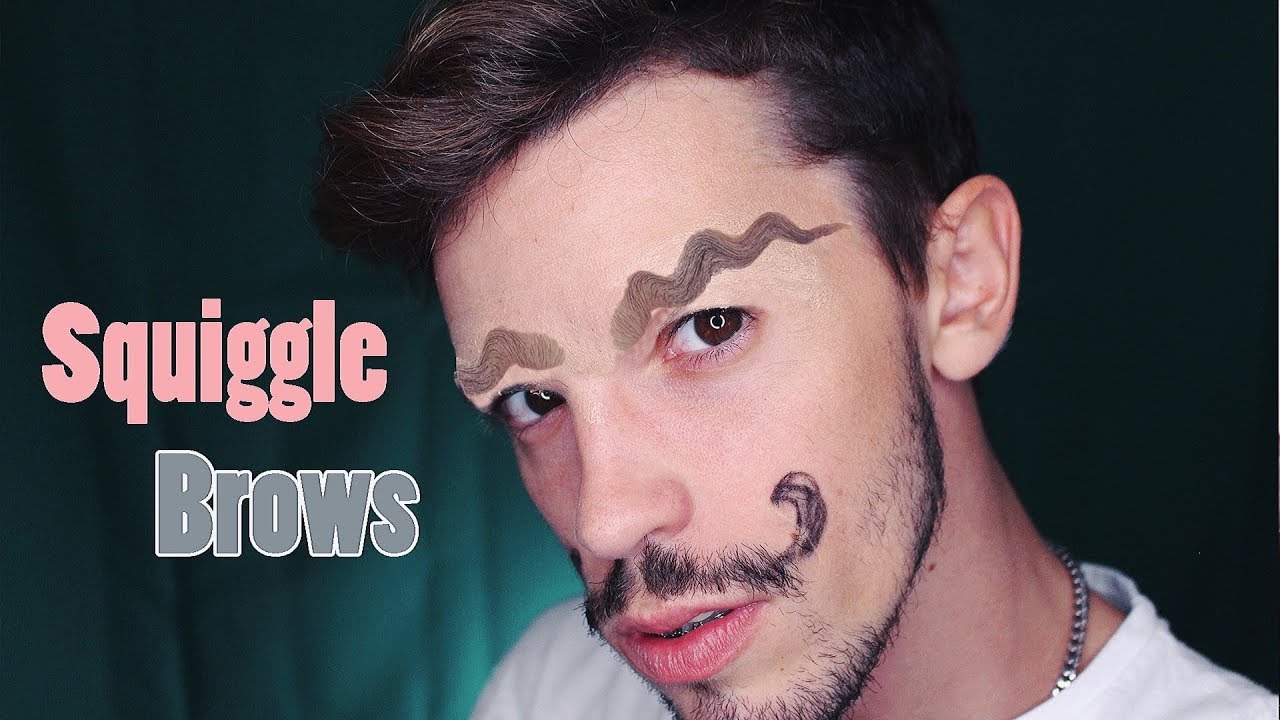 SQUIGGLE BROWS (Instagram Trend) - YouTube