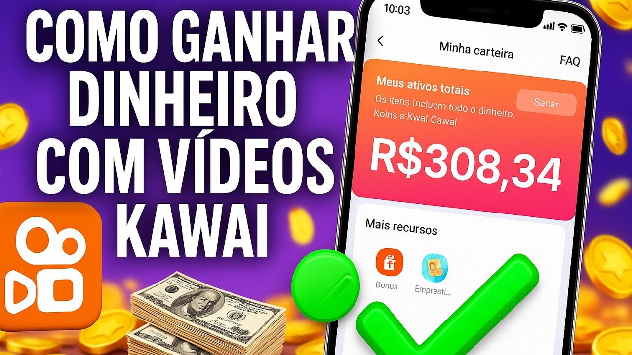 Como ganhar dinheiro com videos no kwai | Monetização vídeo kawaii ...