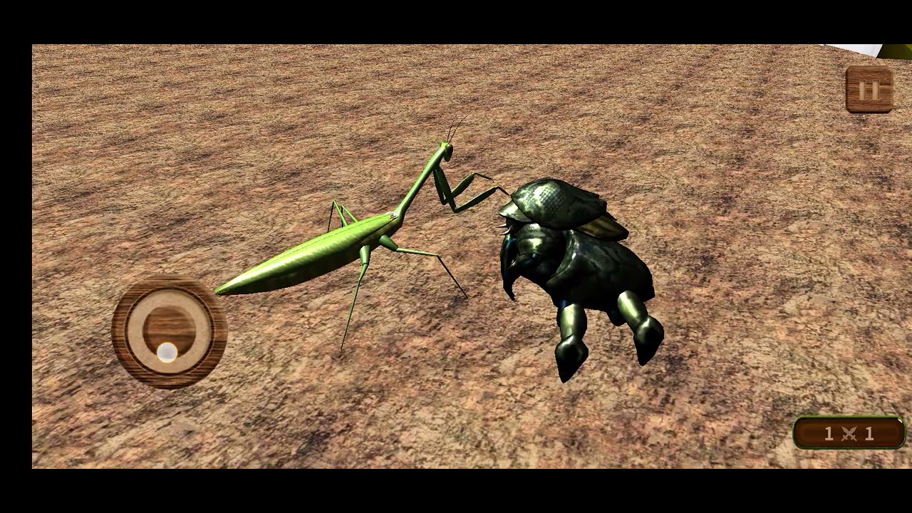 Alien beetle vs Mantis - YouTube