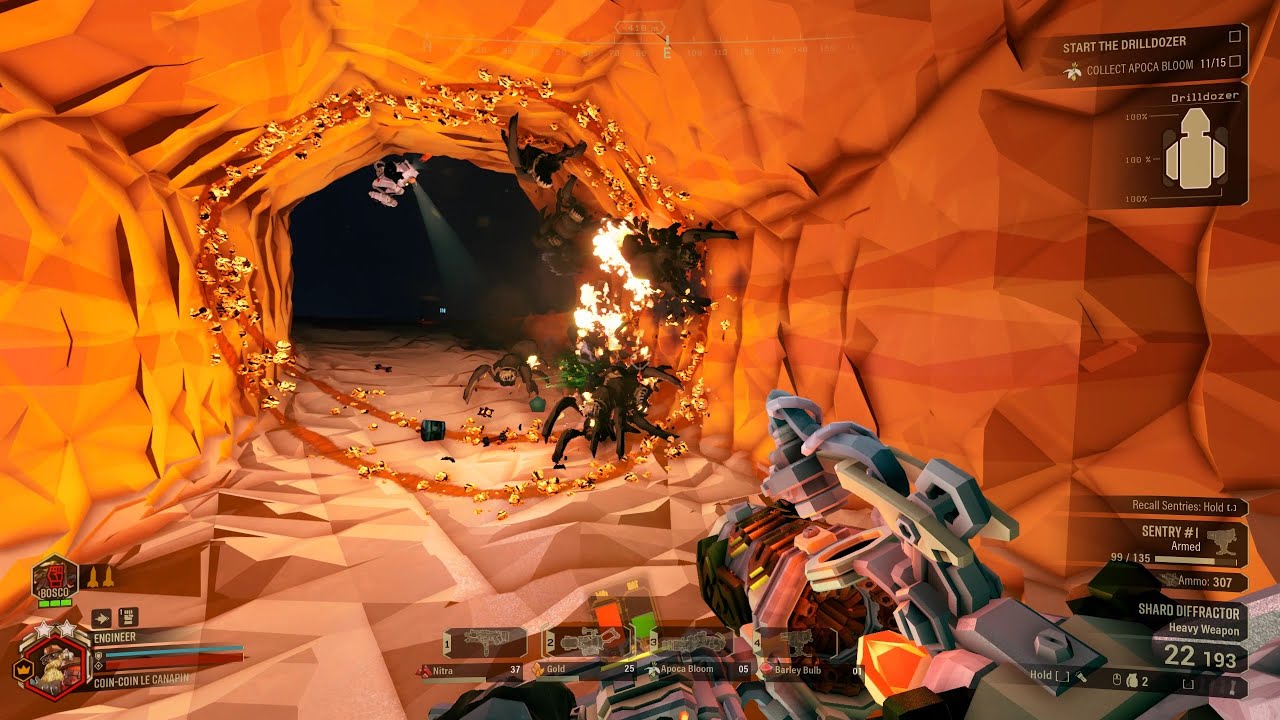 Deep Rock Galactic shard diffractor volatile impact - YouTube