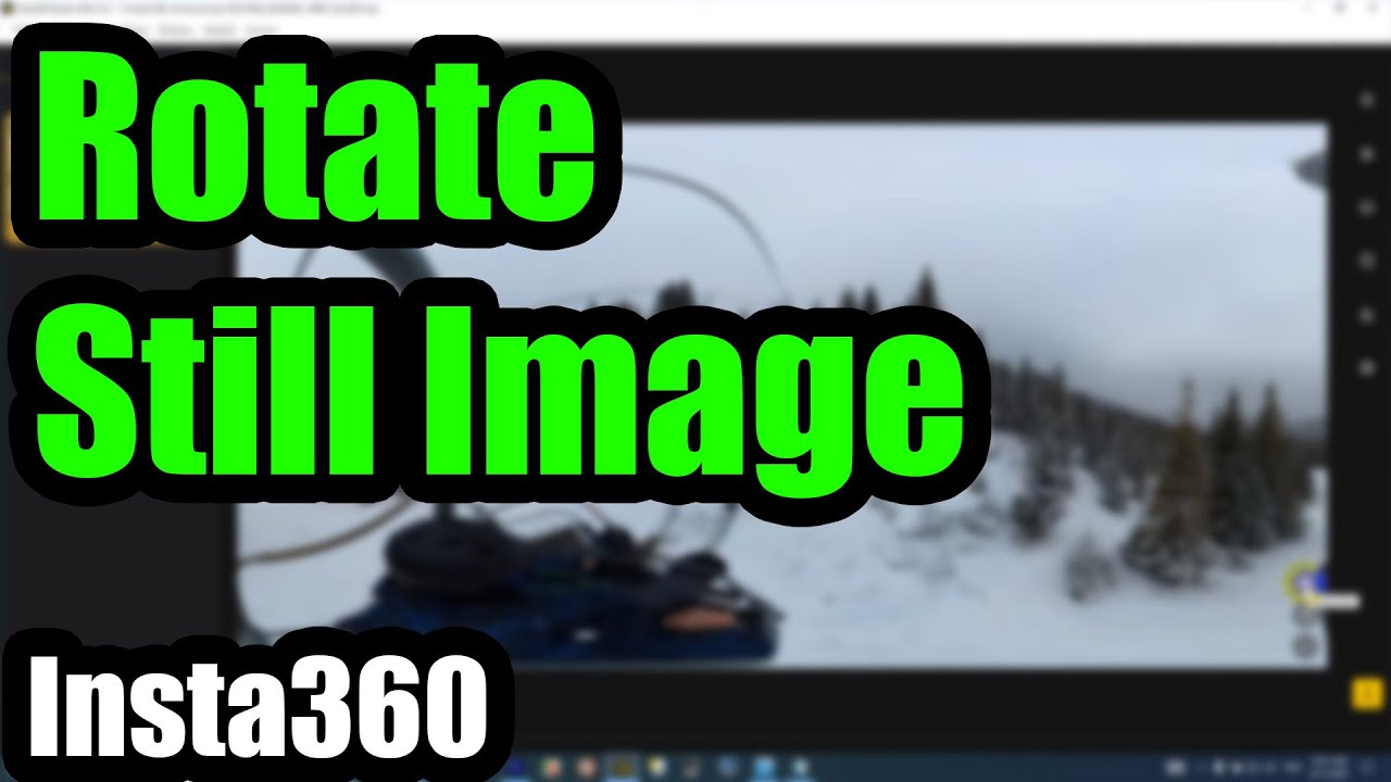 Why I can't rotate a 360 degree photo (Insta360 Studio, .insp file ...