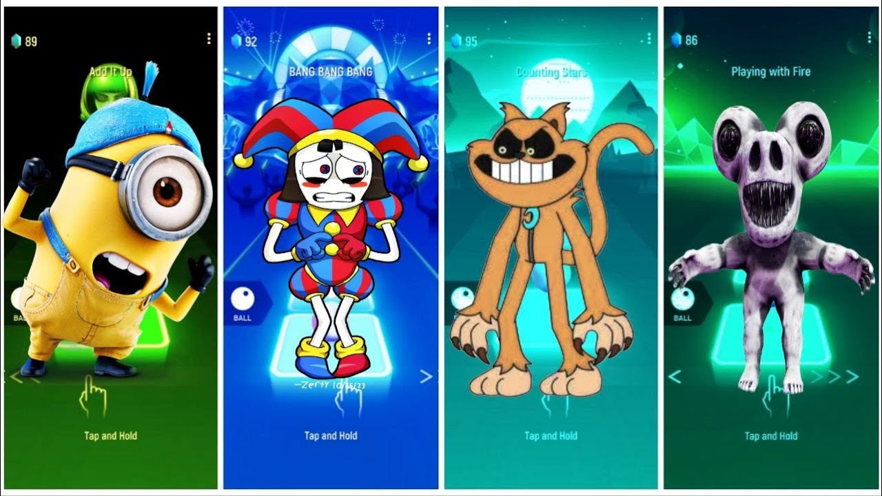 THE AMAZING DIGITAL CIRCUS 🆚 MINIONS 🆚 ZOONOMALY 🆚 CATNAP - YouTube