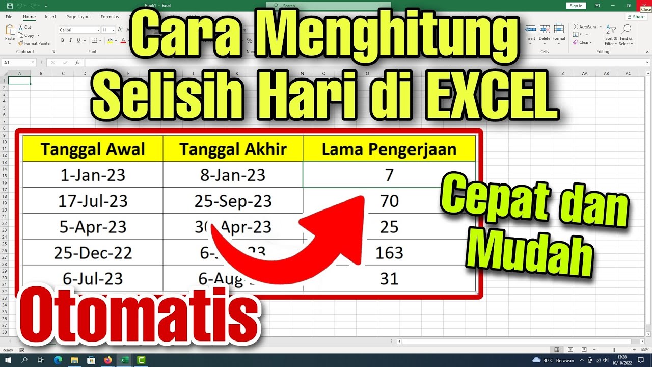 Cara Menghitung Selisih Tanggal di Excel Tips & Trik Excel Gemini Tube ... Cara Menghitung Selisih Tanggal di Excel Tips & Trik Excel Gemini Tube ...