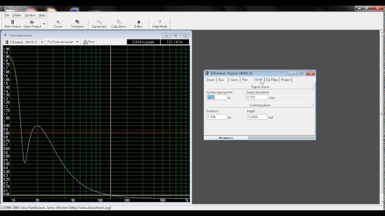 WinISD Tutorial - Cone Excursion - YouTube