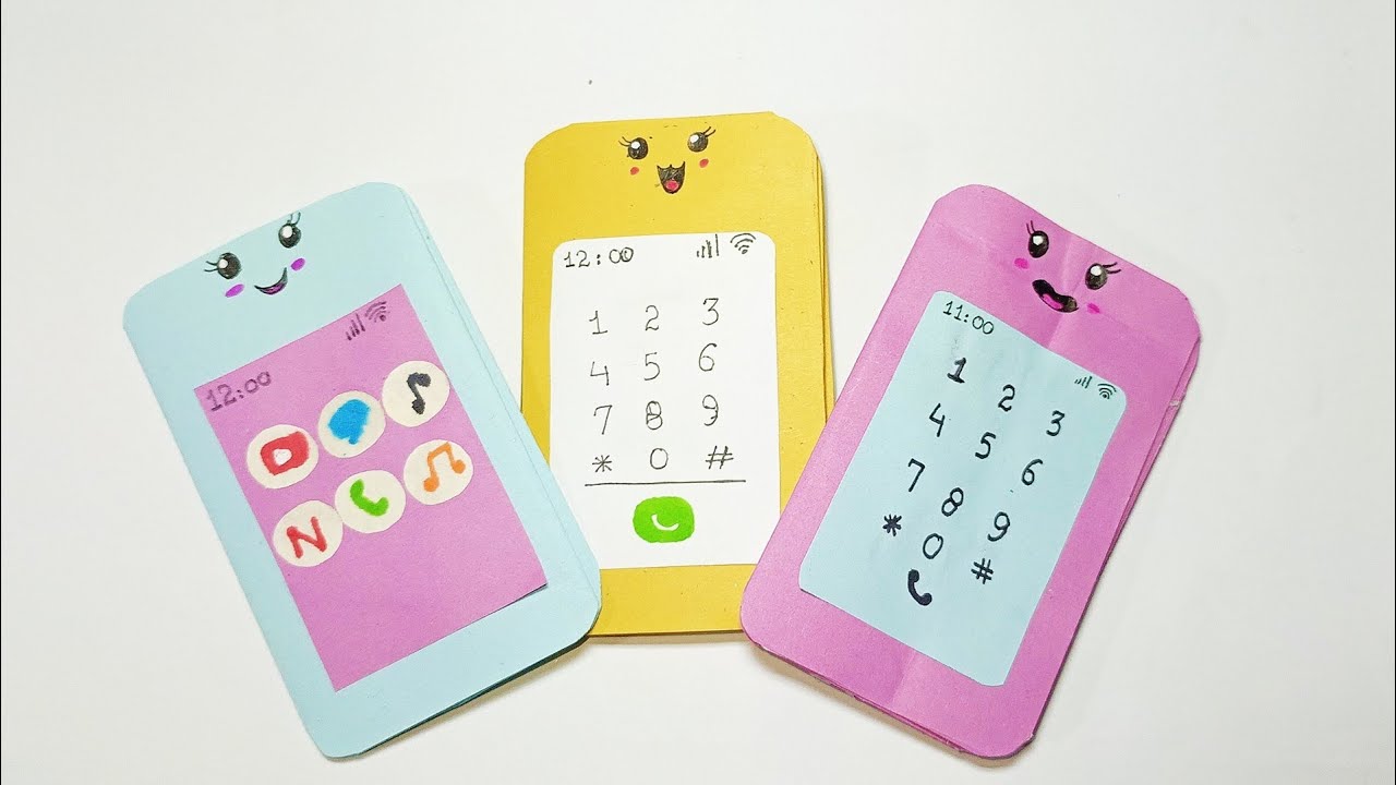 DIY Phone Notebook / How to make paper phone / DIY notebook easy / Easy ...