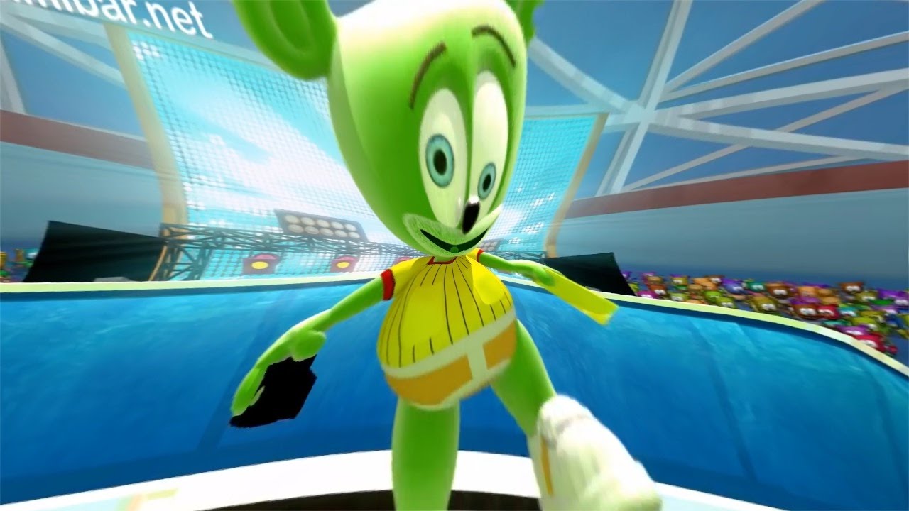 Gummibär REVERSE FISHEYE Go For The Goal Gummy Bear Song Effects - YouTube