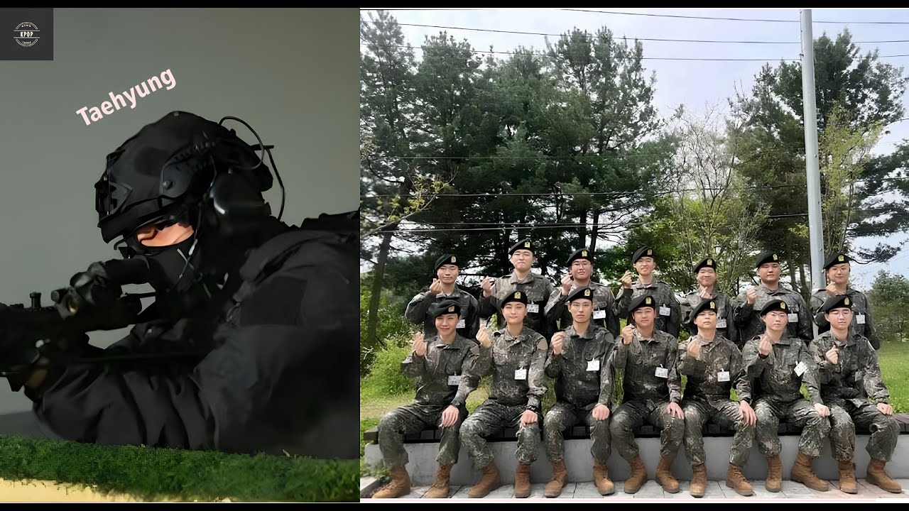 Photo of V BTS Dashing in Army Uniform when Moving to Wamil Place, Mask ...