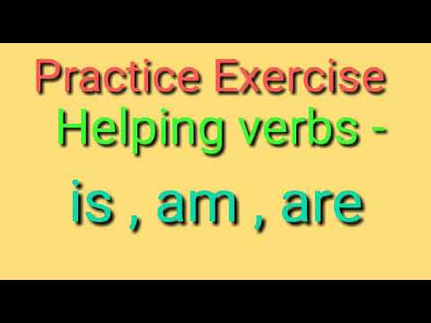 Helping Verbs : is , am , are - YouTube