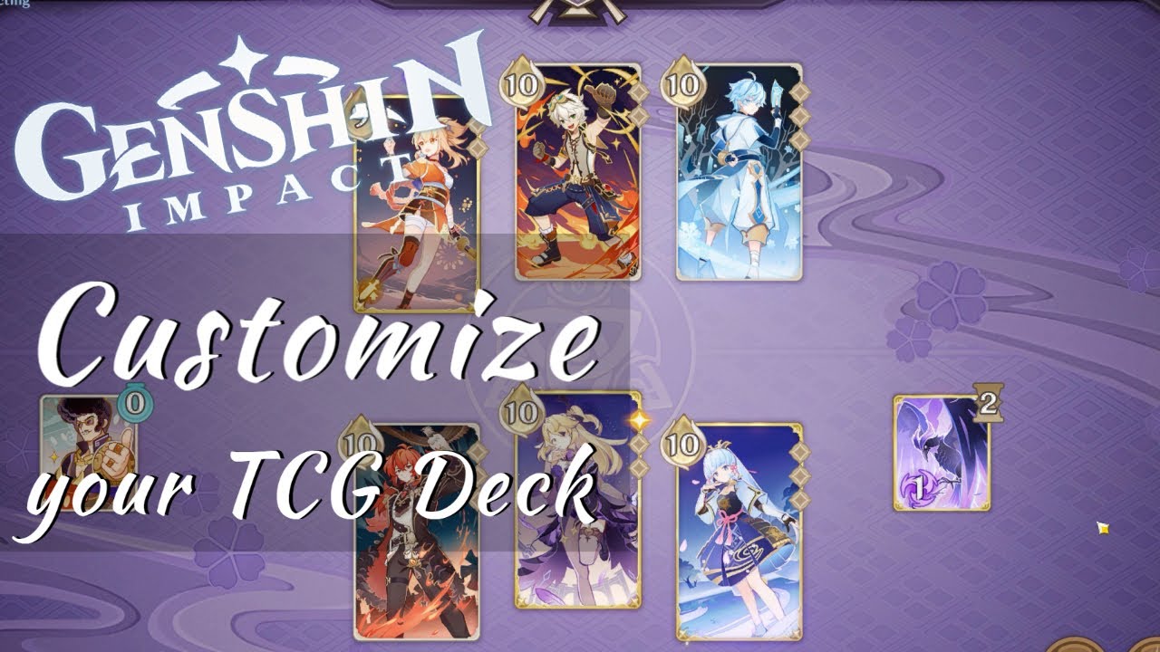 Genius Invokation TCG Customization | Card Deck Customization | Genshin ...